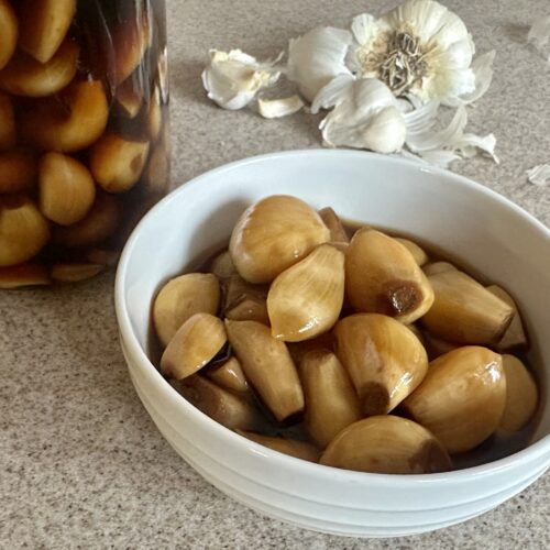 Korean Pickled Garlic Maneul Jangajji - Kinda Sorta Simple